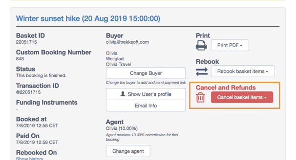 How To Cancel a Booking and Issue a Refund