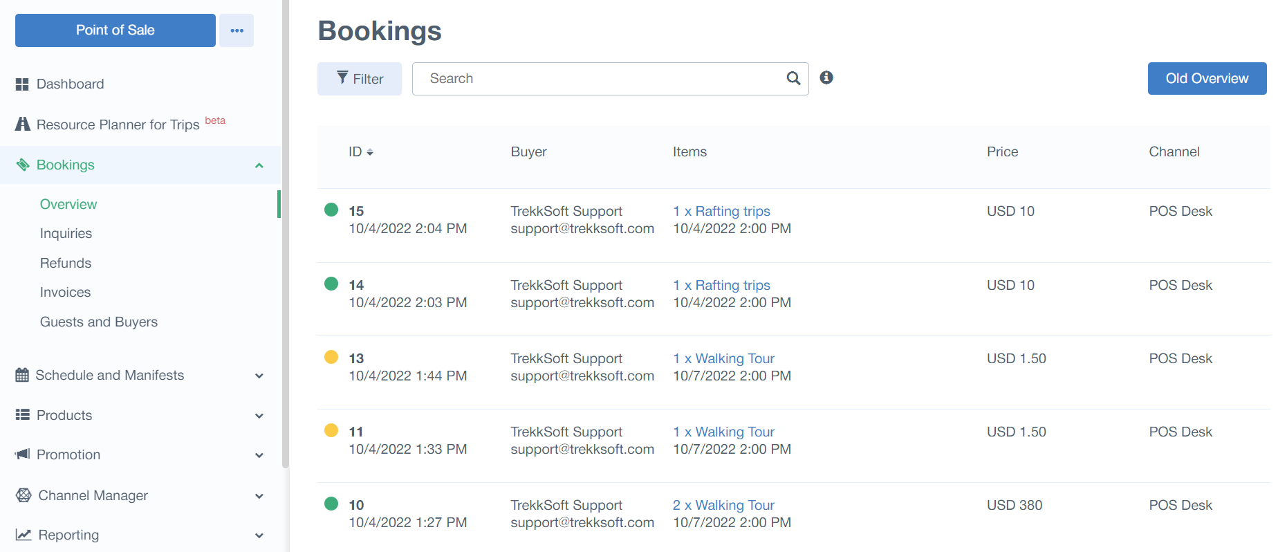 Re-designing TrekkSoft's Backoffice: Booking Overview & Booking Details