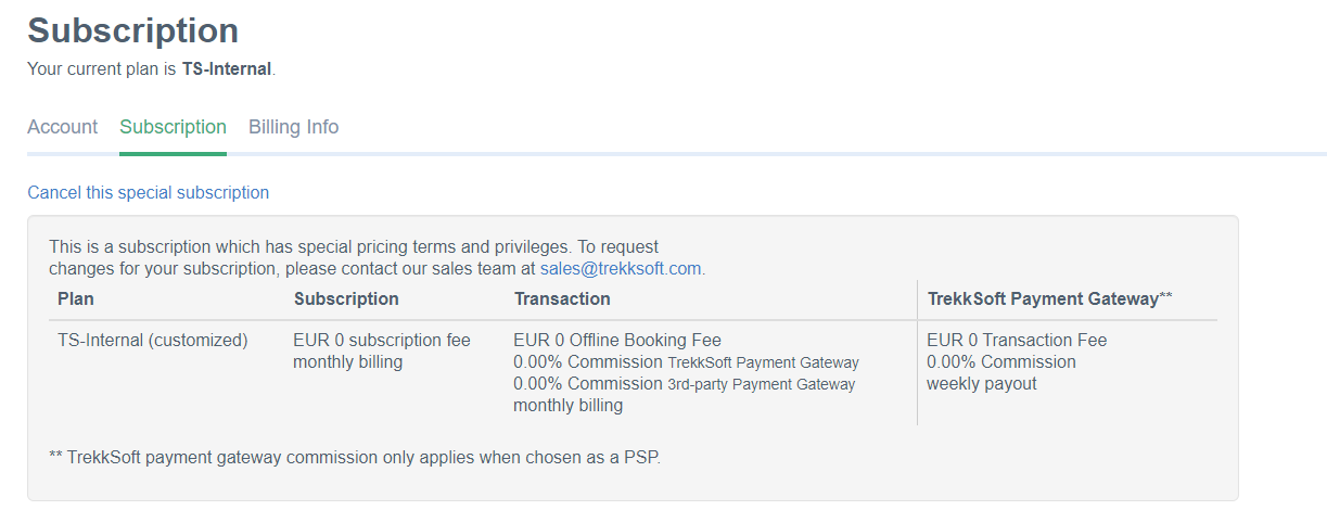 Account and Subscription